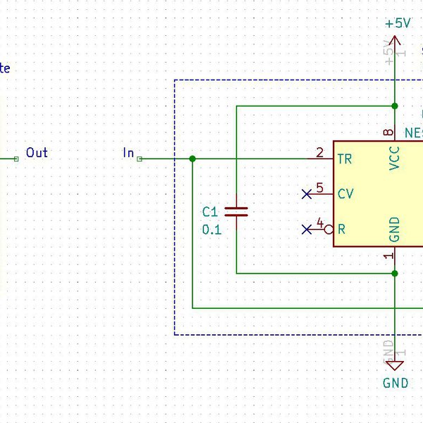 An 8 Bit Binary Counter Made From 555 Timer Chips