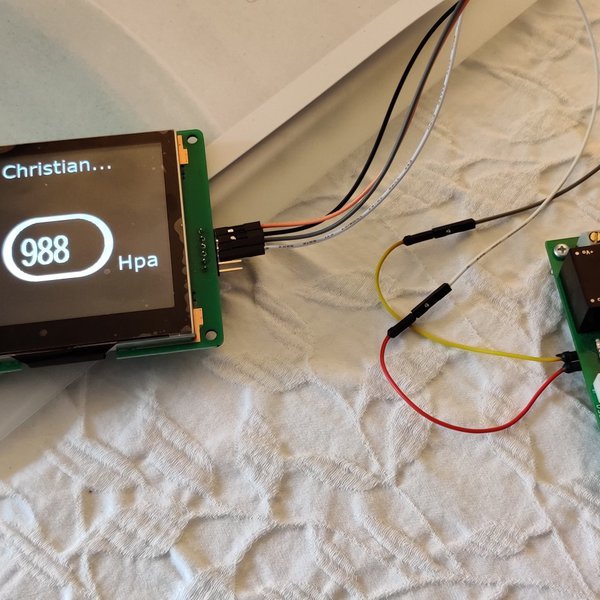 BME280 and DWIN for smart monitoring | Hackaday.io