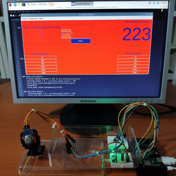 Raspberry Pi Adjustable Air Quality Detector | Hackaday.io