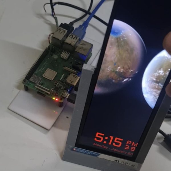 Pi Digital Clock 7.84 Inch Display | Hackaday.io