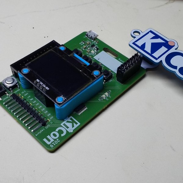 3D Printed KiCon 2019 Badge Screen Standoff | Hackaday.io