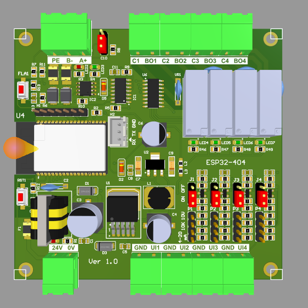 ESP32 - RS485 - 4 input, 4 output | Hackaday.io