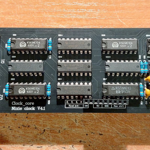 Nixie Clock On Binary Counters | Hackaday.io