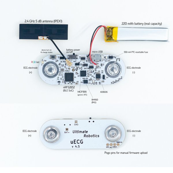 uECG - small open source wireless ECG sensor | Hackaday.io