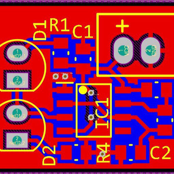 555 Dual LED Flasher [SMD] | Hackaday.io