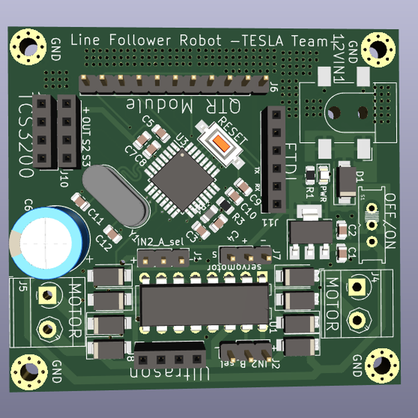 Line follower PCB | Hackaday.io