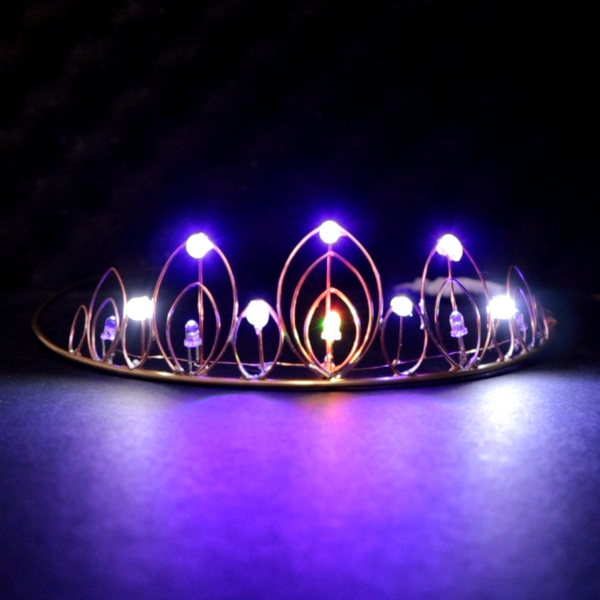 Circuit Sculpture LED Tiara | Hackaday.io