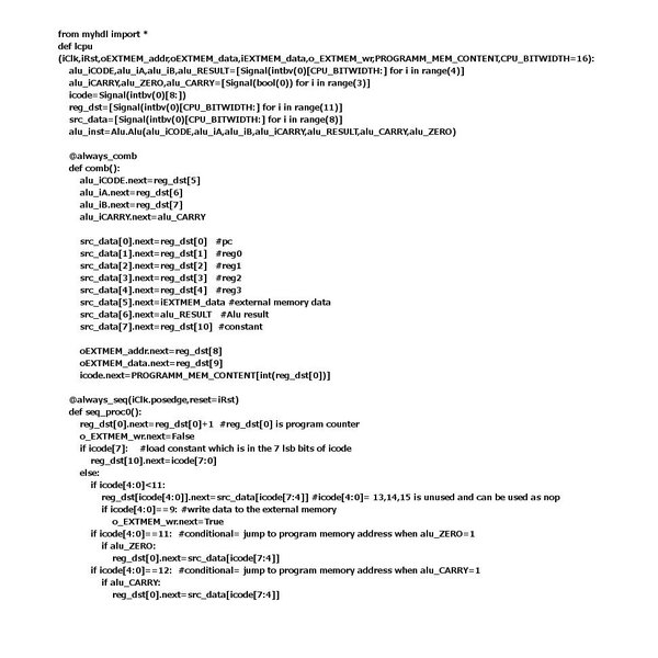 lcpu - One page (48 lines) myhdl hardware cpu | Hackaday.io
