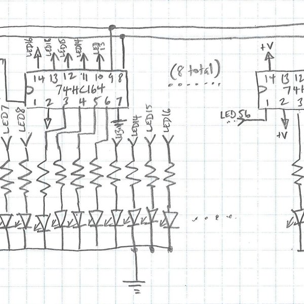 TTL/CMOS Linear LED Clock | Hackaday.io