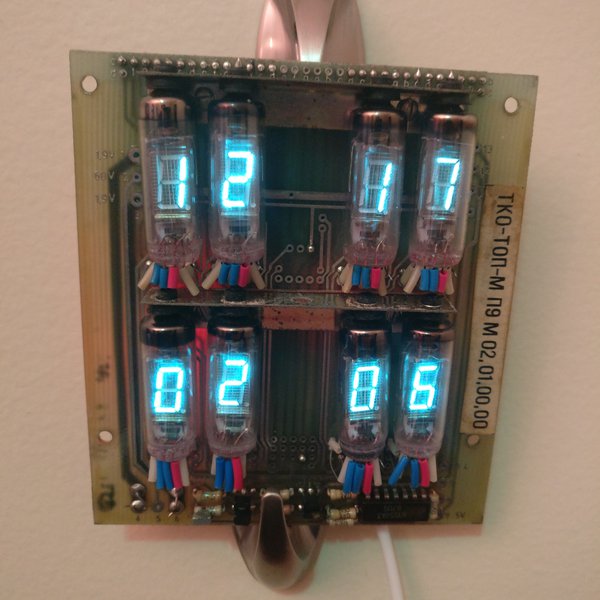 Old Russian VFD module converted into a clock | Hackaday.io