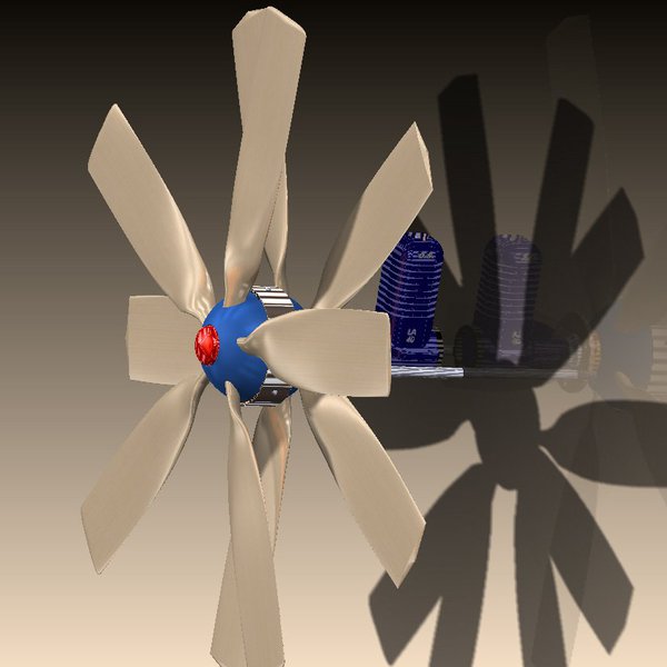 Single-feed contra-rotating propeller hub | Hackaday.io