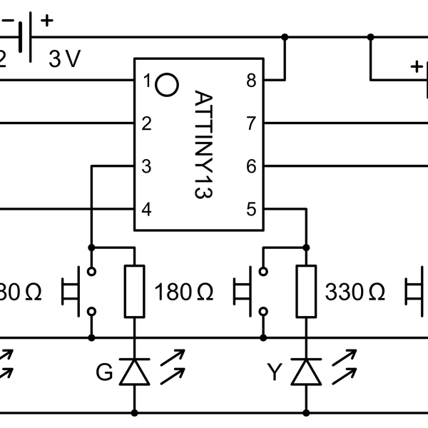Simon game with ATtiny13 | Hackaday.io