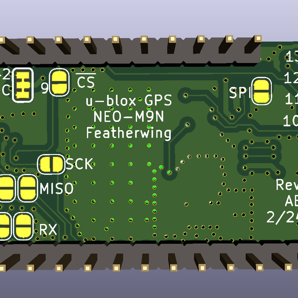 u-blox NEO-M9N GPS Featherwing | Hackaday.io