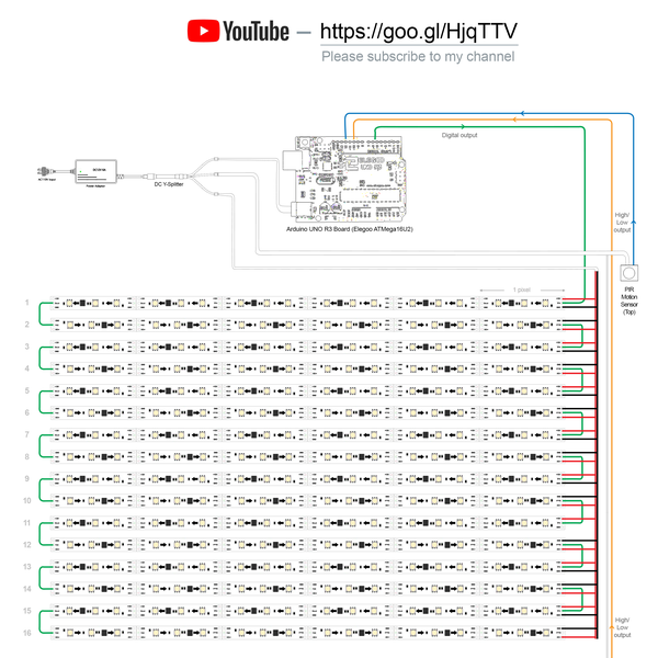LED Stair Lights - Arduino controlled Motion Act. | Hackaday.io