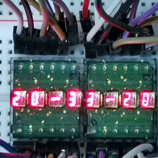 Arduino HPDL1414 Retro Clock with Set and Alarm | Hackaday.io