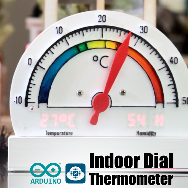 Nodemcu Based 3d Printed Indoor Gauge Thermometer