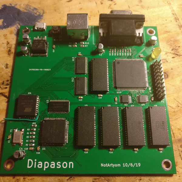 Diapason M68k Homebrew With Fpga Graphics