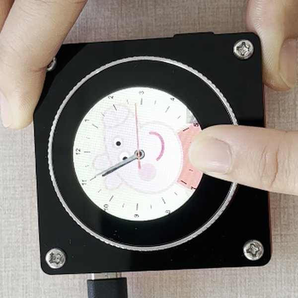 Cartoon Digital Clock With Switchable Style | Hackaday.io
