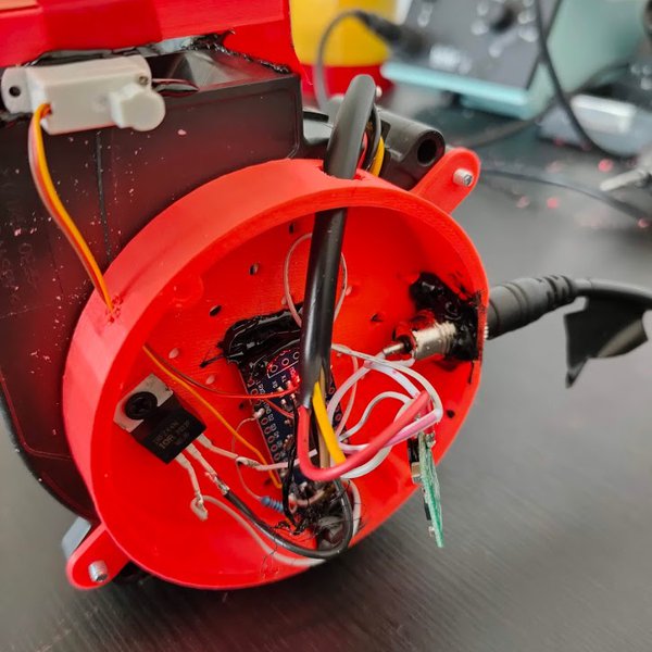 DIY miniature Wacky Waving Inflatable Tube Guy | Hackaday.io