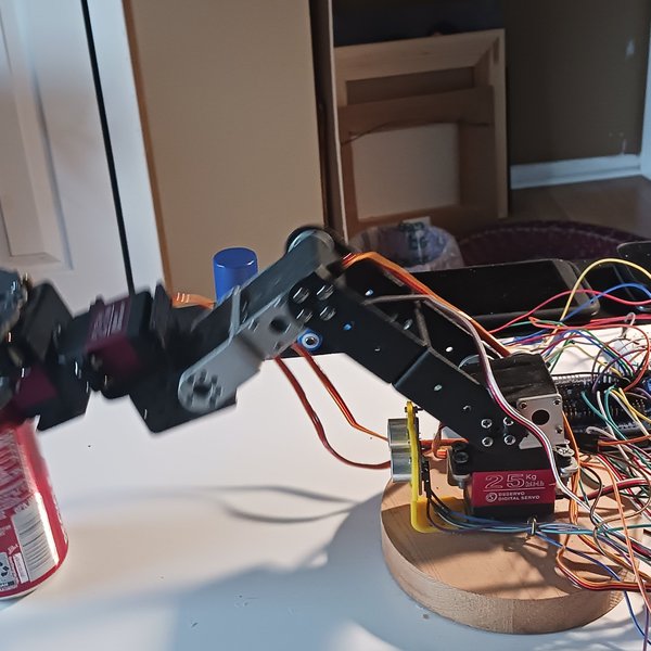 Robotic Arm pouring a drink | Hackaday.io