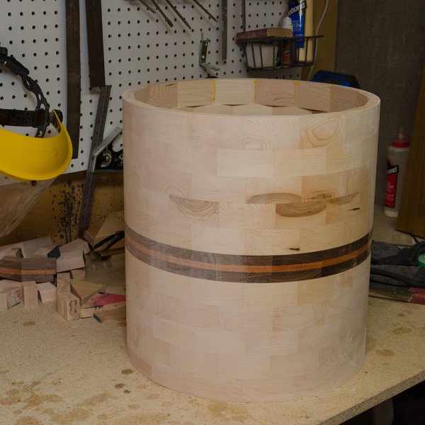 Segmented Wooden Drum Set | Hackaday.io