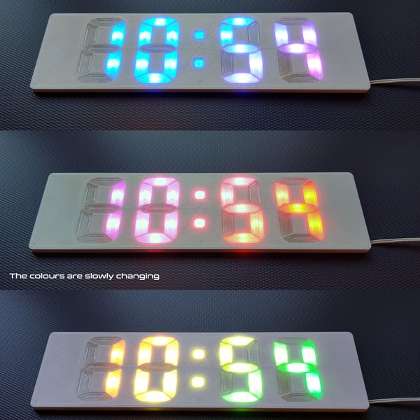Colourful Connected Clock | Hackaday.io