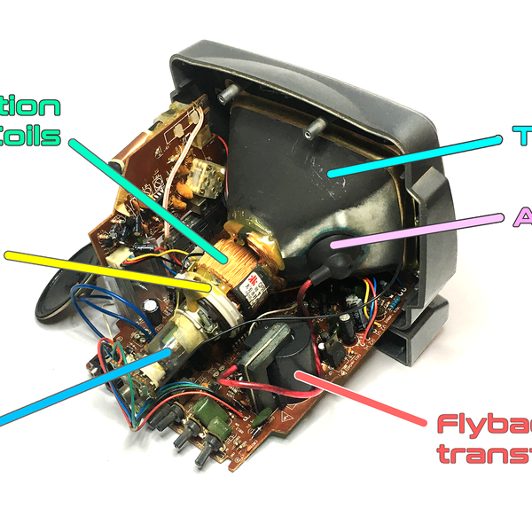 Waveform visualizer from a CRT television | Hackaday.io