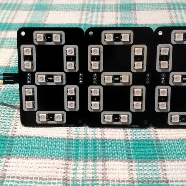Addressable 7 Segment RGB Display | Hackaday.io