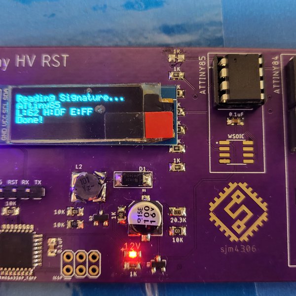 Attiny High Voltage Fuse Reset-er | Hackaday.io