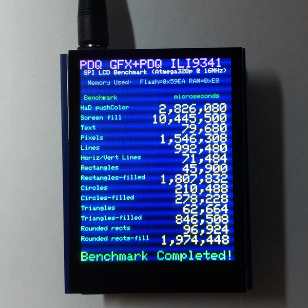 PDQ_GFX optimzed AVR LCD graphics | Hackaday.io