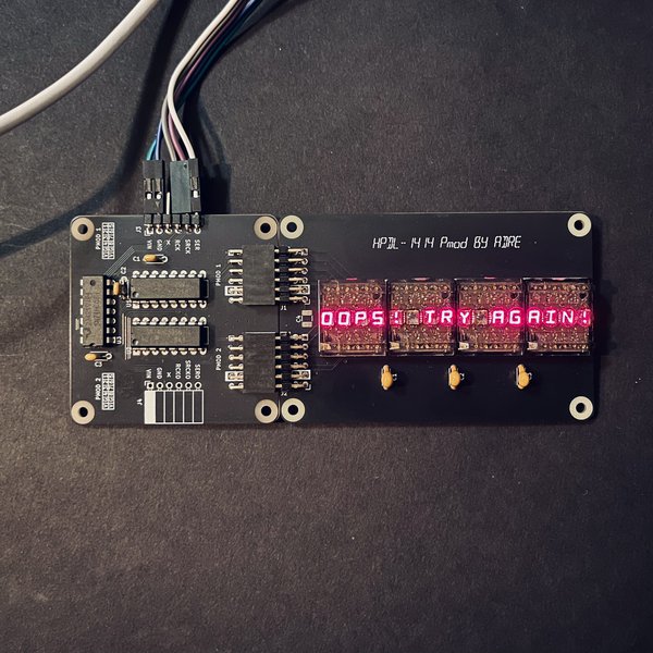 HPDL-1414 PMOD Display with a 74HC595 Extender | Hackaday.io