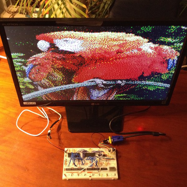 Breadboard VGA from TTL and EEPROM | Hackaday.io