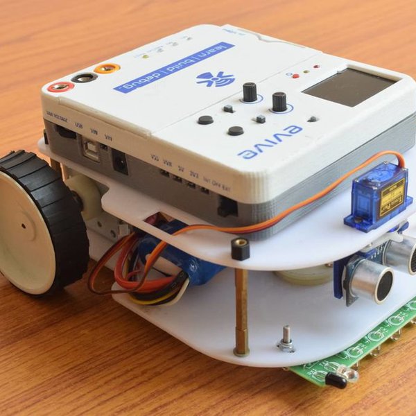 Obstacle Avoiding Robot with evive | Hackaday.io