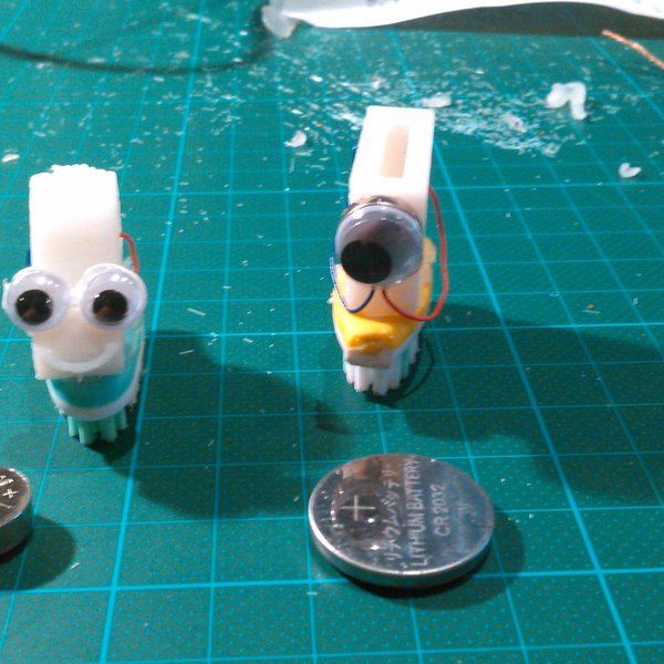 Minion (and snail) bristlebots | Hackaday.io