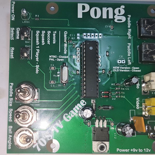 AVR AtMega328 Classic 70's Pong Game | Hackaday.io