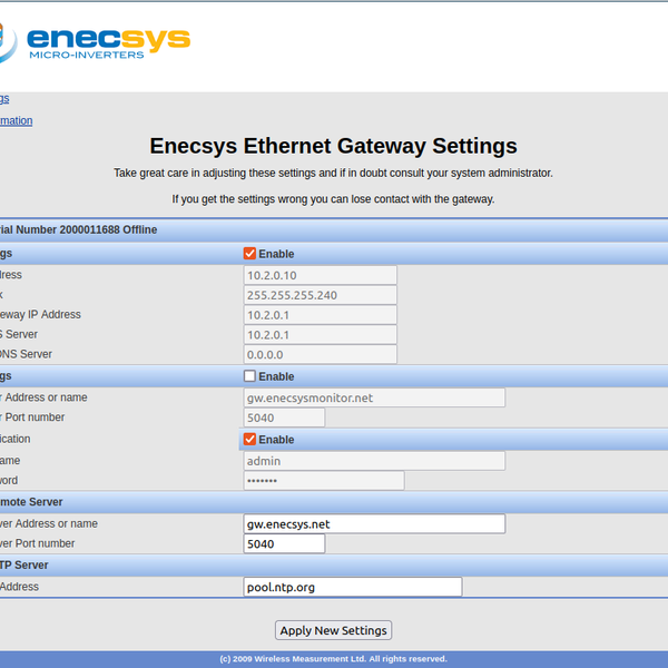 Enecsys Microinverter Monitoring | Hackaday.io
