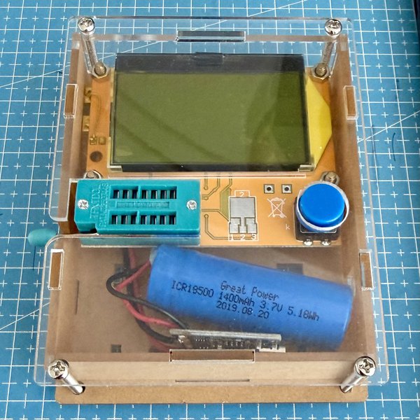 LCR-T4 Transistor Tester Lithium Battery Mod | Hackaday.io