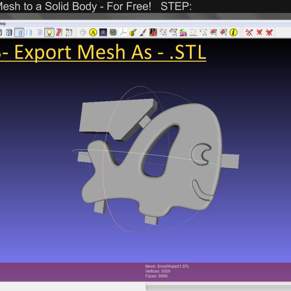Convert a Polygon Mesh to a Solid Body - For Free! | Hackaday.io