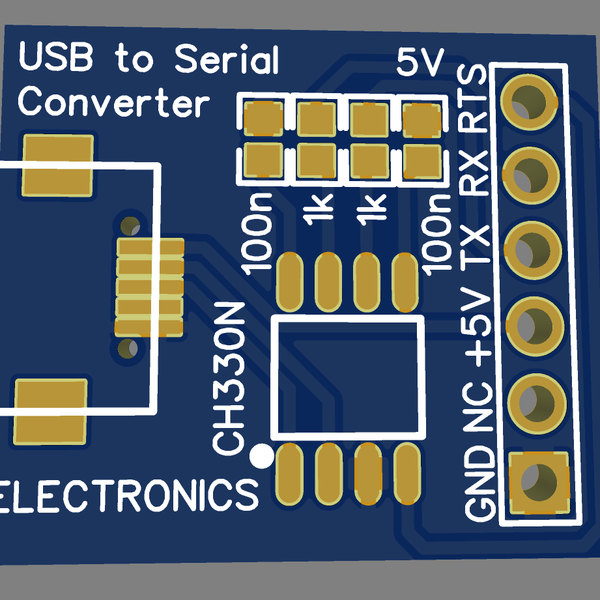STD CH330N USB to Serial Converter 5V | Hackaday.io