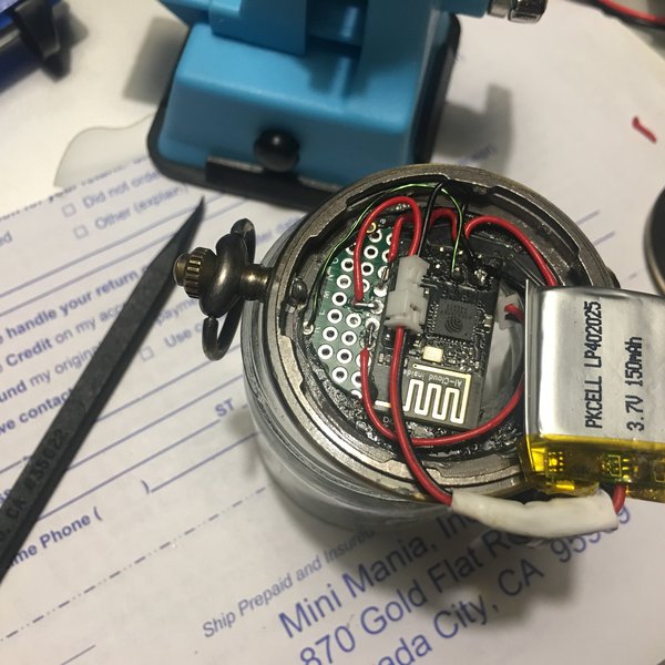 Neopixel pocket watch | Hackaday.io