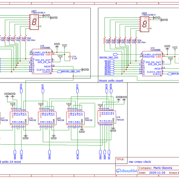 Hackaday Clock A Day Entry: CMOS Logic Clock | Hackaday.io