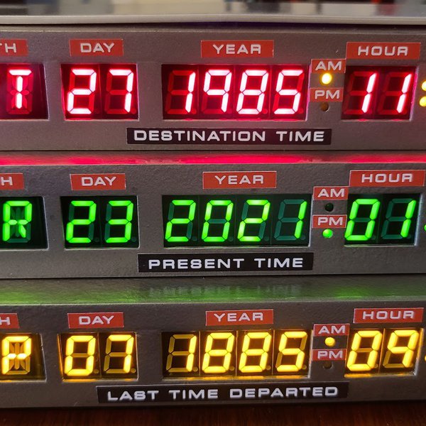 Back to the Future Time Circuits Display (TCD) | Hackaday.io