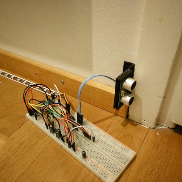 Ultrasonic motion sensing RGB-lights | Hackaday.io