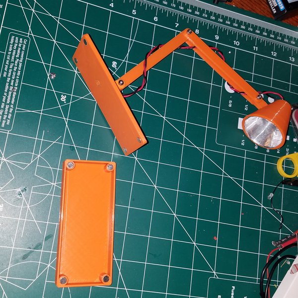 3v coin powered Articulated Mini Lamp | Hackaday.io