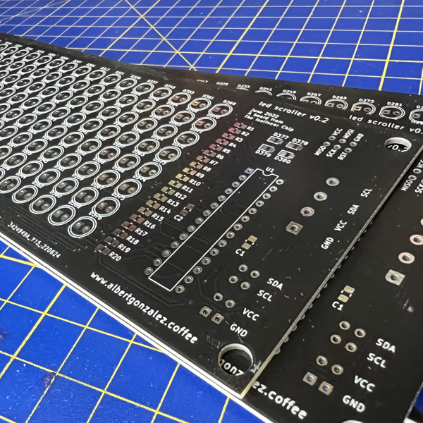 Led Scroller Matrix atmega48-based | Hackaday.io