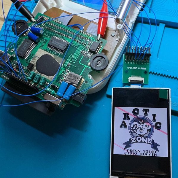 Mega Duck (a.k.a. CougarBoy) IPS screen mod | Hackaday.io
