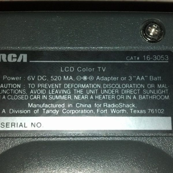 RCA LCD Color analog TV | Hackaday.io
