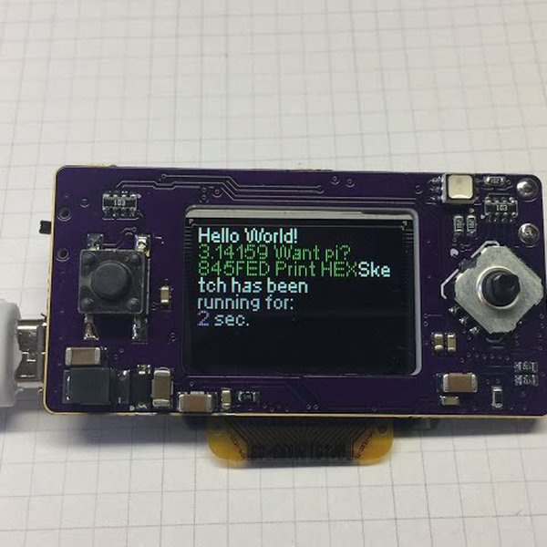 SAMD21G Sensor Board with Color Oled | Hackaday.io