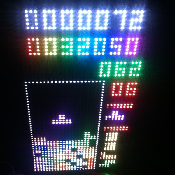 64x32 RGB LED Matrix Bare Metal Tetris | Hackaday.io