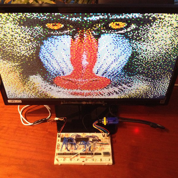 Breadboard VGA from TTL and EEPROM | Hackaday.io